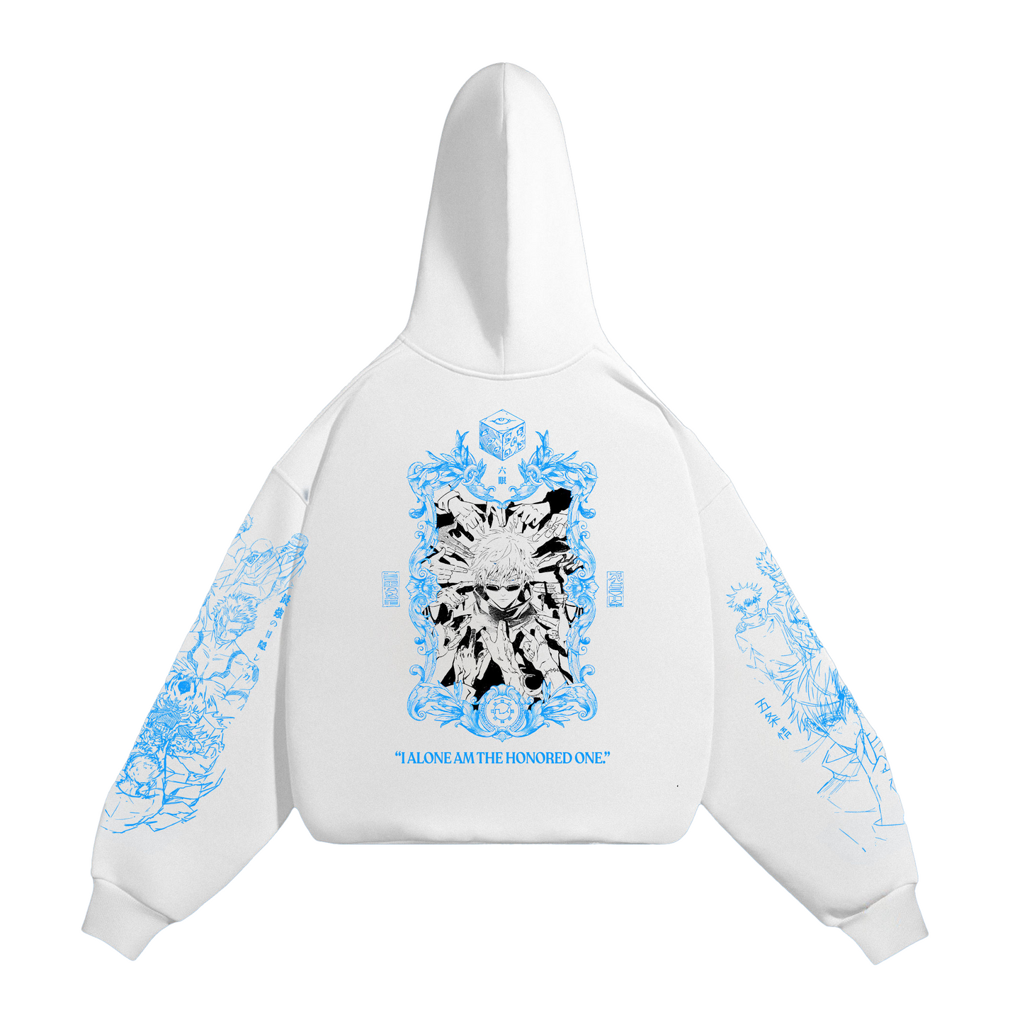 HOODIE / JUJUTSU KAISEN GOJO (WHITE) – YOKAI